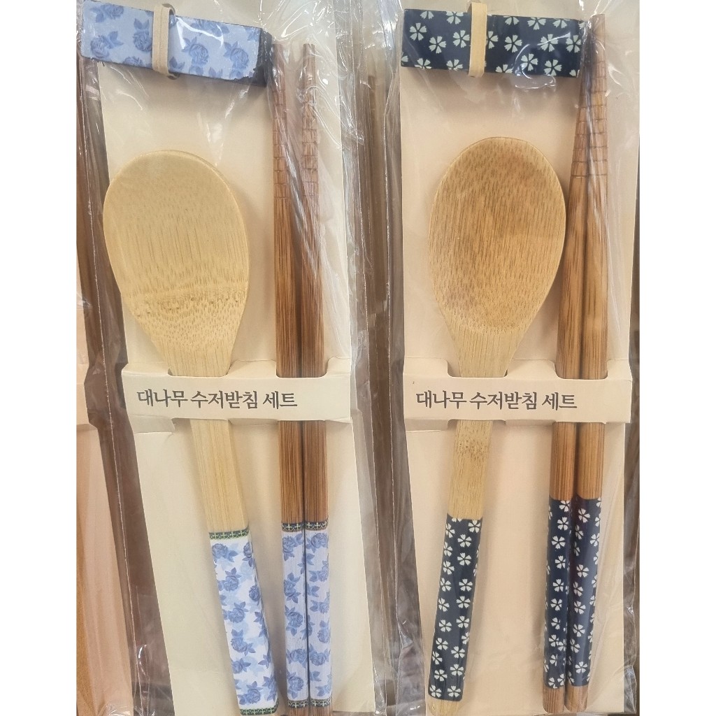 Bamboo Spoon & Chopstick Rest Set(3P Set) | Shopee Singapore