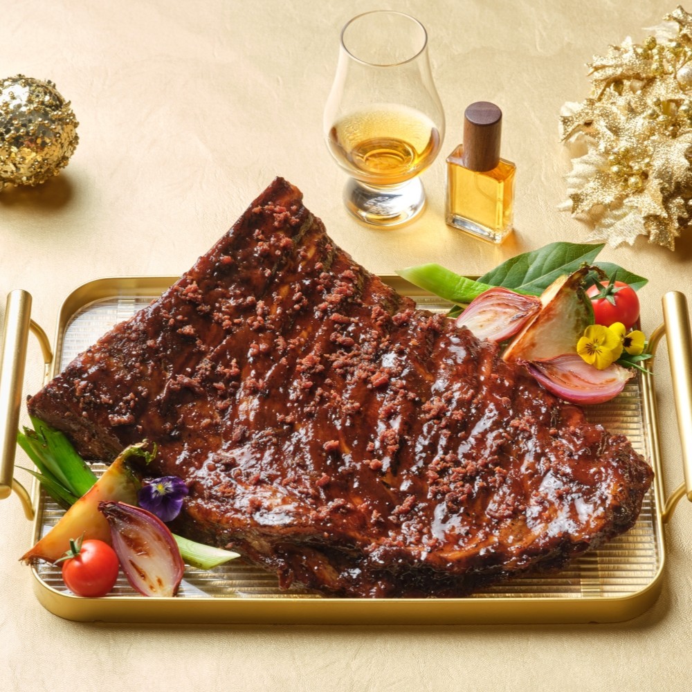 Smoky BBQ Mount Gay Barbados Rum & Bacon-Glazed Iberico Pork Ribs (1.5 ...