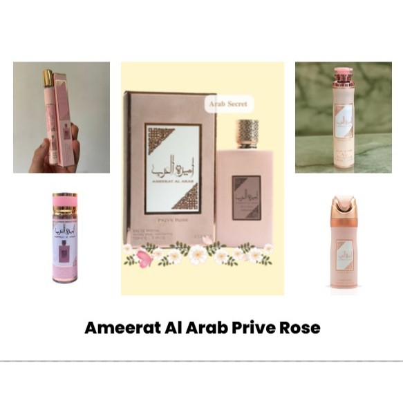 Ameerat Al Arab Prive Rose Body Mist, Body Spray, Perfume Edp, Room ...