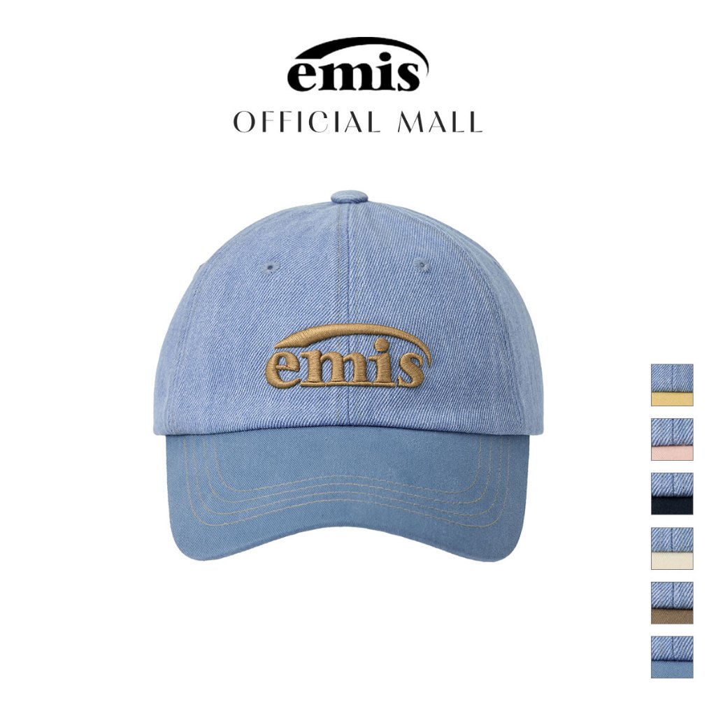 EMIS - WASHED DENIM BALL CAP(LIGHT BLUE DENIM) | Shopee Singapore