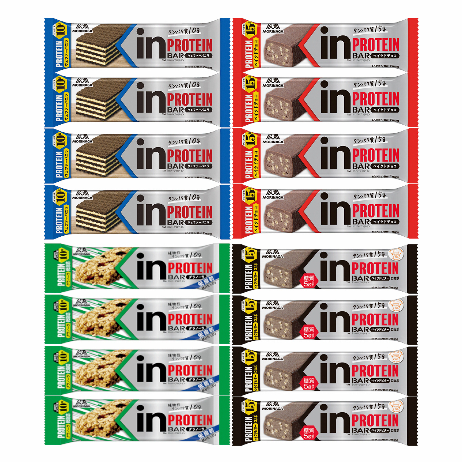 Morinaga in Bar Protein 4 Flavors Variety Pack | High Protein Japanese ...