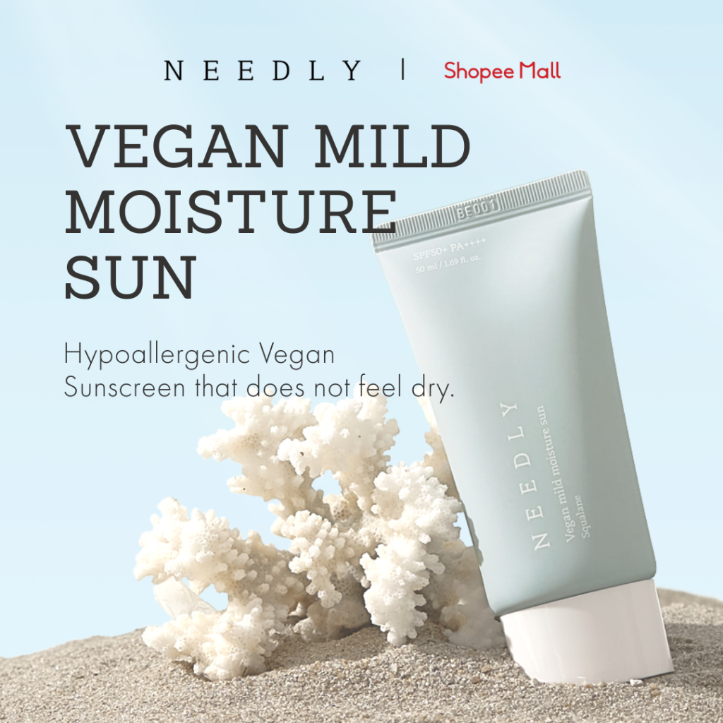 [NEEDLY] Vegan Mild Moisture Sun Squalane SPF 50+ PA++++ 50ml | Shopee ...