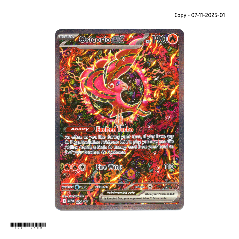 Oricorio ex MEP 024 Promo Mega Charizard Ultra-Premium Collection UPC EN Pokemon Card Game PTCG ...