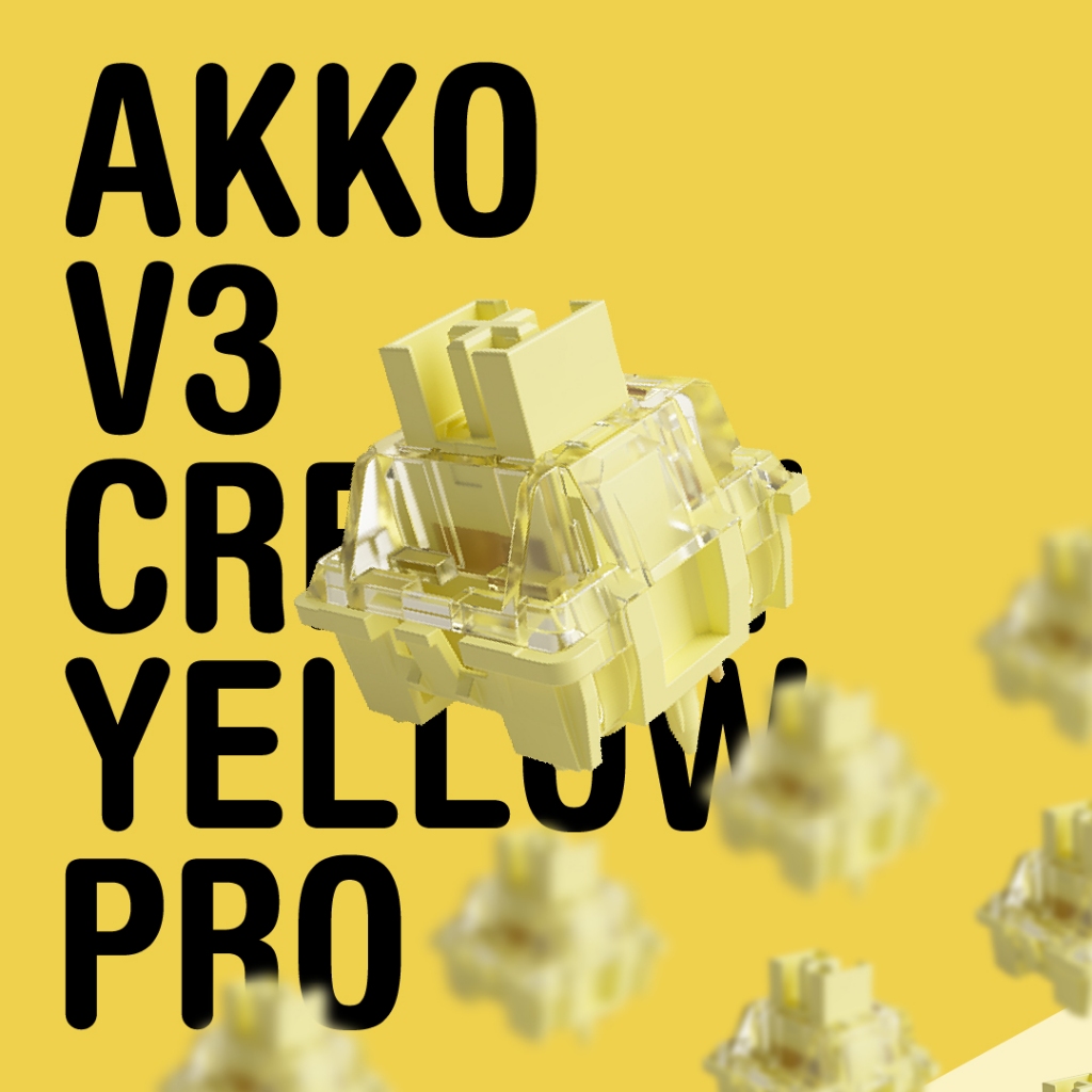 [LINEAR] Akko V3 Creamy Yellow Pro | 50gf Linear Factory Lubed ...