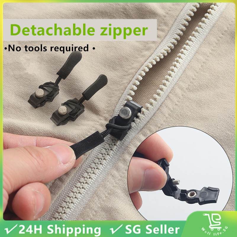 🌈SG stock🌈Zipper Repairer Tool Replacement Detachable Zipper | Shopee ...