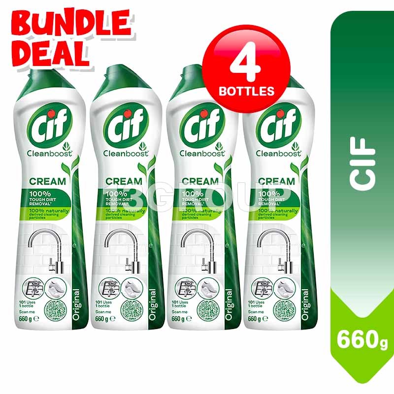 Cif Cream White Multi Purpose Surface Cleaner / Powerful Cleaning Stain ...