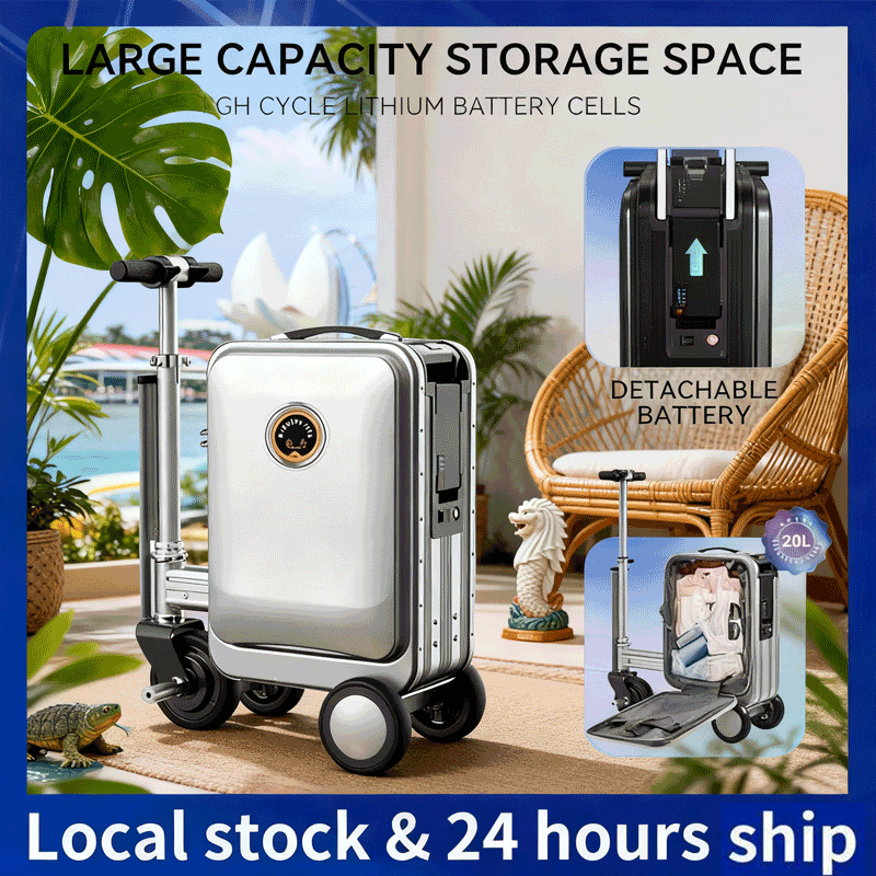 Motorized Rideable Suitcase Electric Luggage Scooter Cabin Size Travel ...
