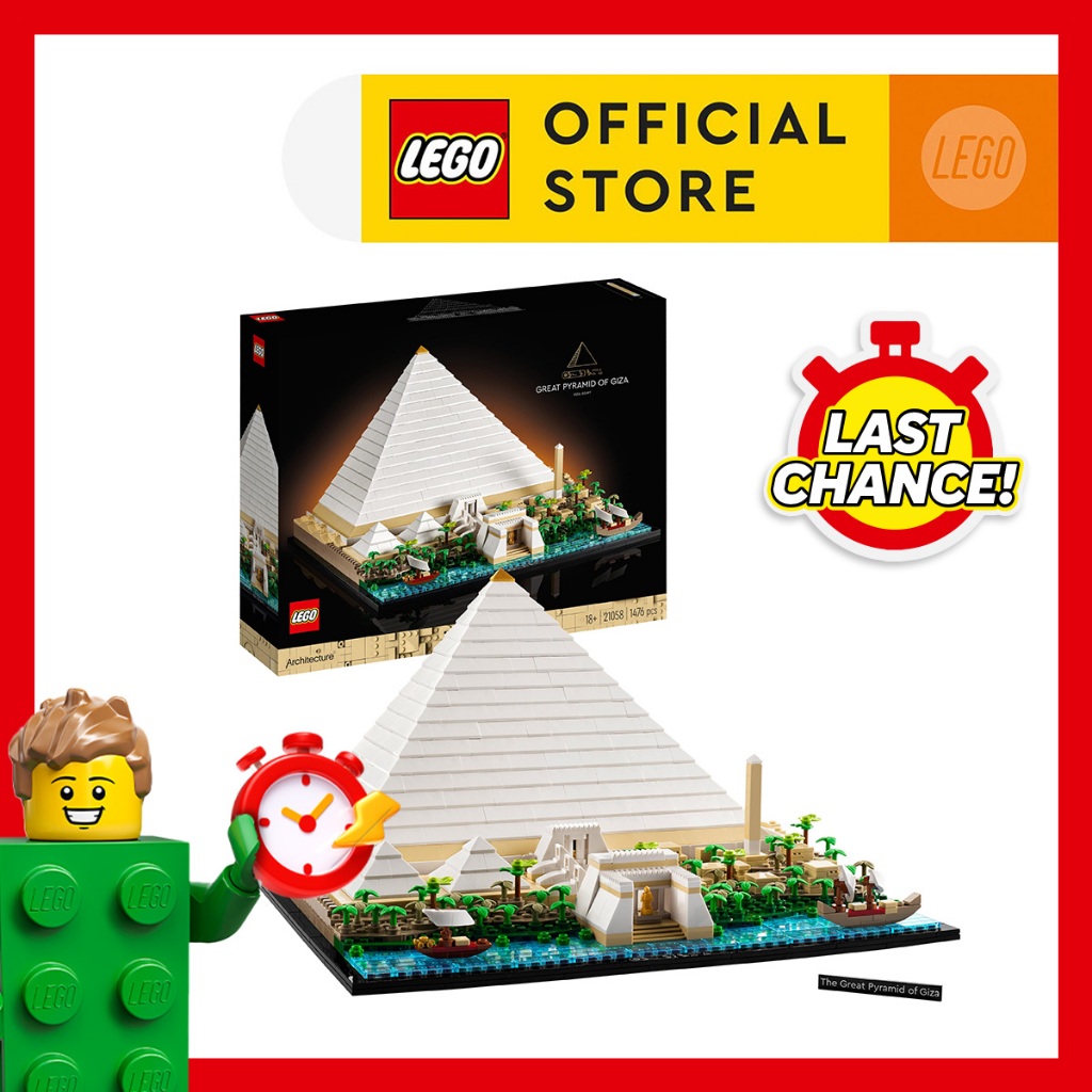LEGO Architecture Great Pyramid of Giza 21058 Building Kit (1,476 ...