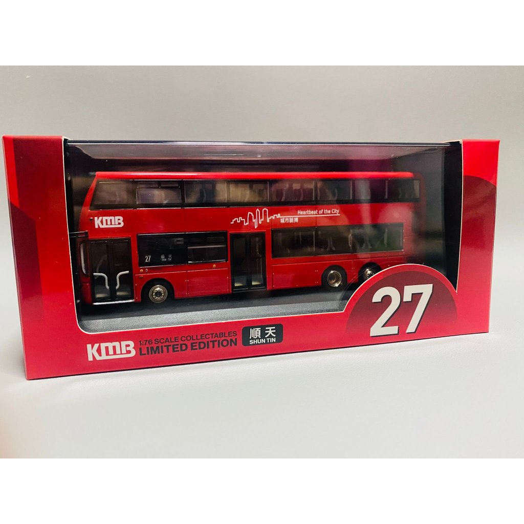 1:76 Scale Volvo B8L 12.8m MCV Evoseti KMB Red Diecast Double Decker ...