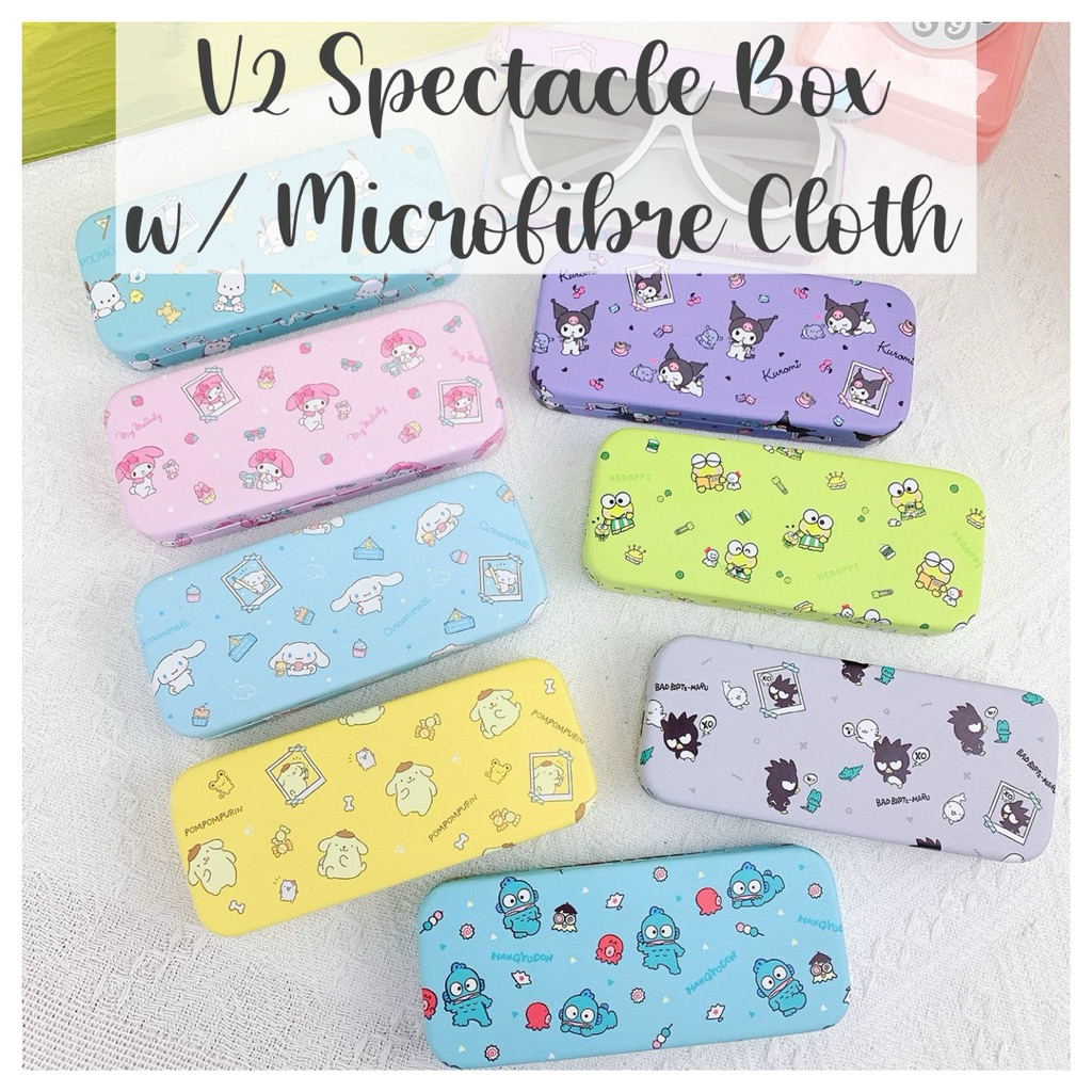 * SG READY STOCK * V2 Spectacle Box w/ Microfibre Cloth (Melody ...