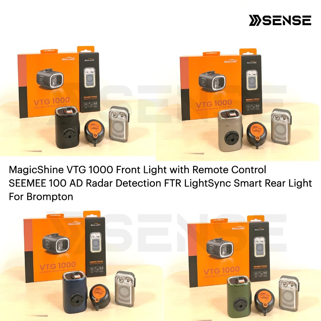MagicShine VTG 1000 Front Light with Remote Control SEEMEE 100 AD Radar ...