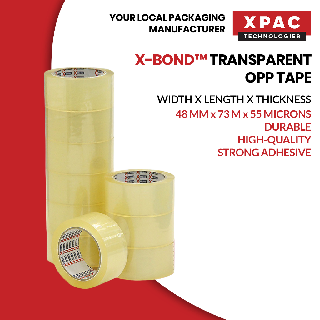 6 Rolls OPP Tape - Transparent Adhesive Tape (55 microns) | Fast ...