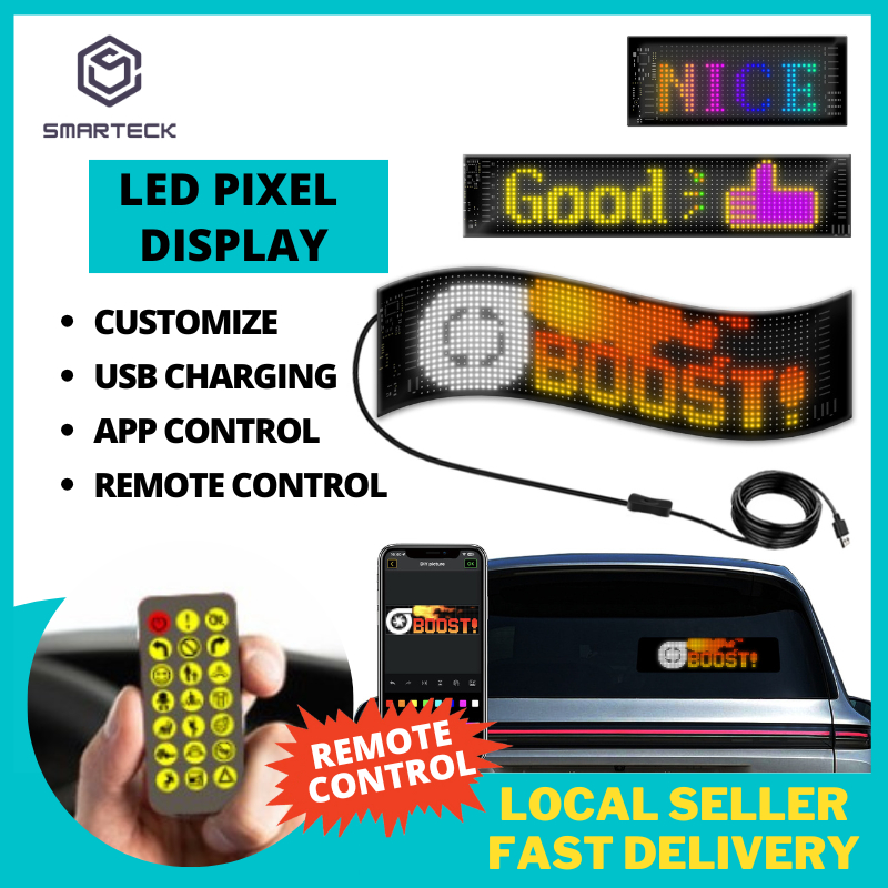 SMARTECK LED Matrix Panel RGB Pixel Display Module Flexible Soft Screen ...