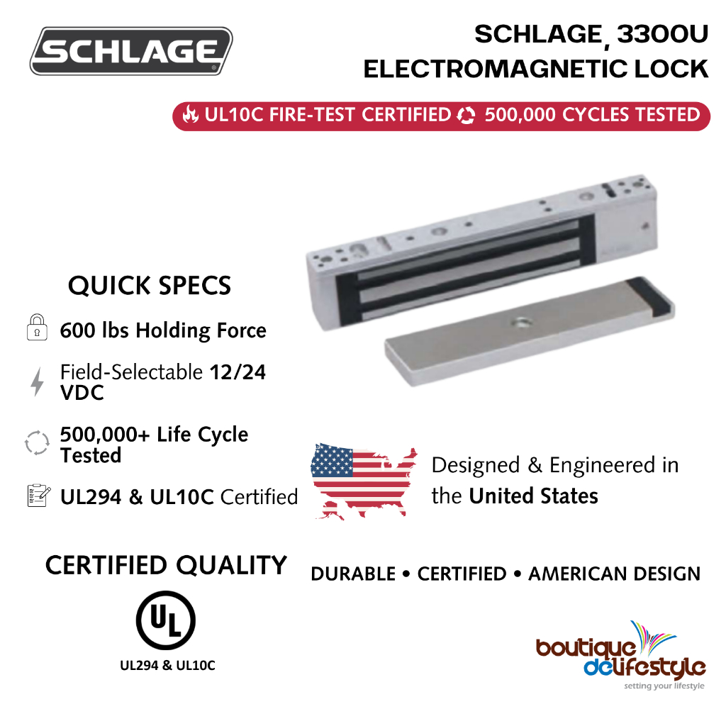 SCHLAGE, 3300U Electromagnetic Locks | Shopee Singapore
