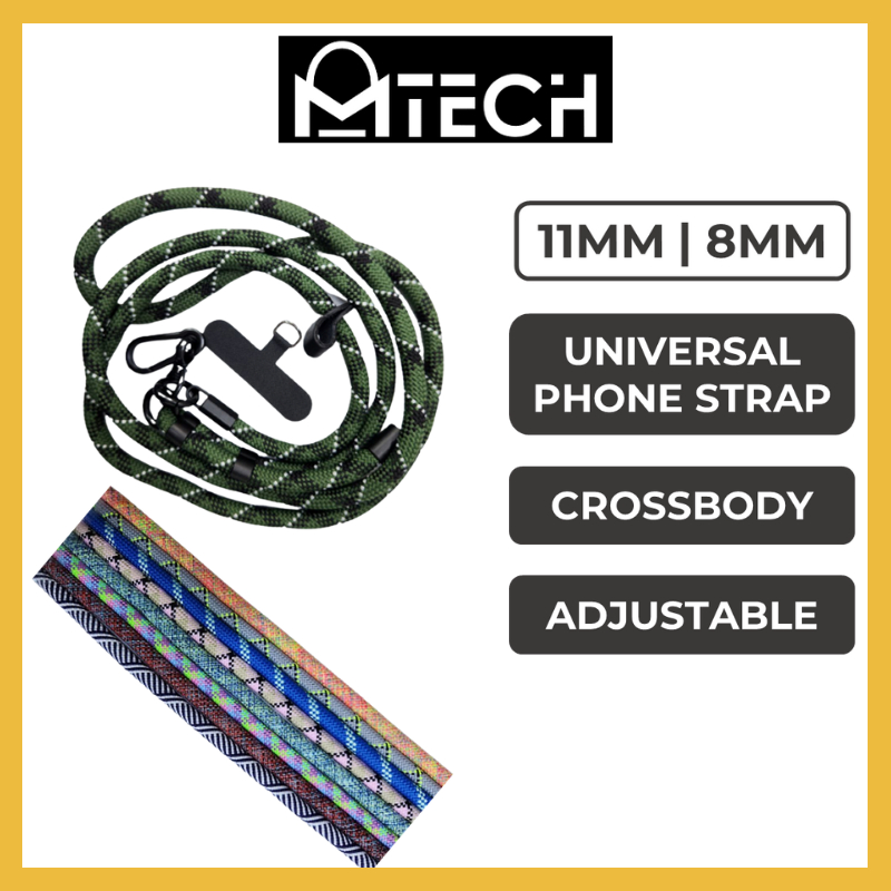 MTech Phone Strap Universal Crossbody Thin Tag iPhone Handphone Sling ...