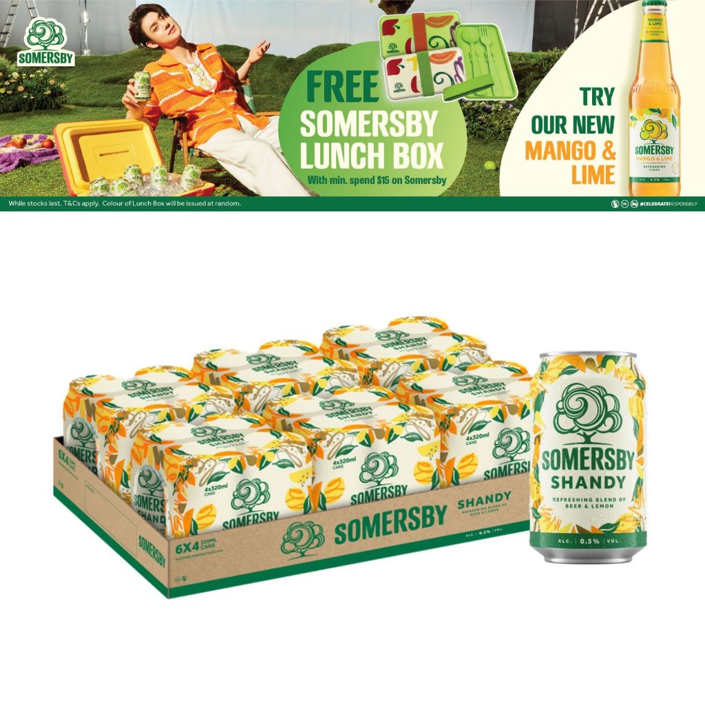Somersby Shandy Can (24sx320ml) | Shopee Singapore
