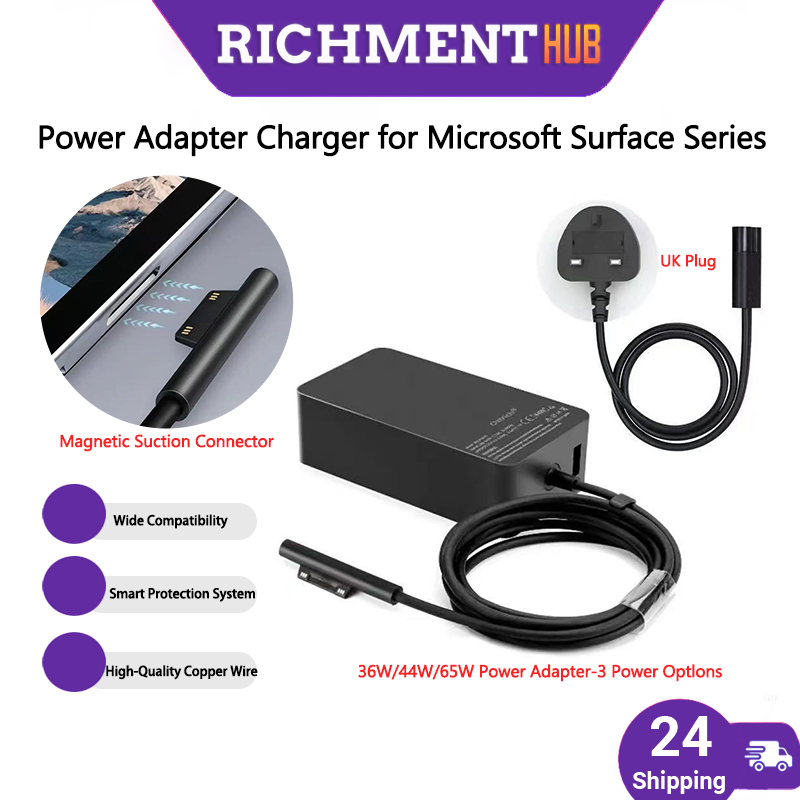【🔥SG 24H SHIP🔥】65W Surface Pro Charger Compatible with Microsoft ...