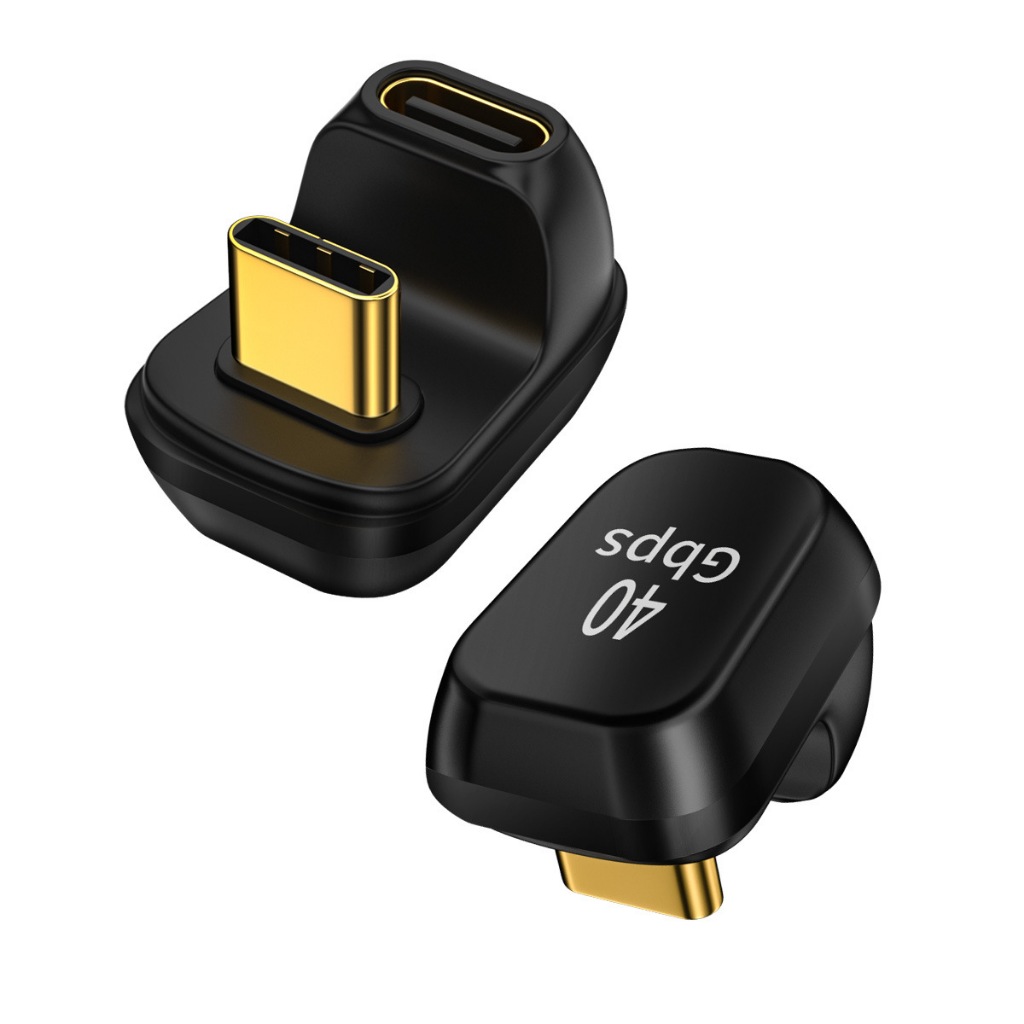 ★SG Ready Stock★U Shape USB 4.0 Type-C Adapter Male to Female 180 ...