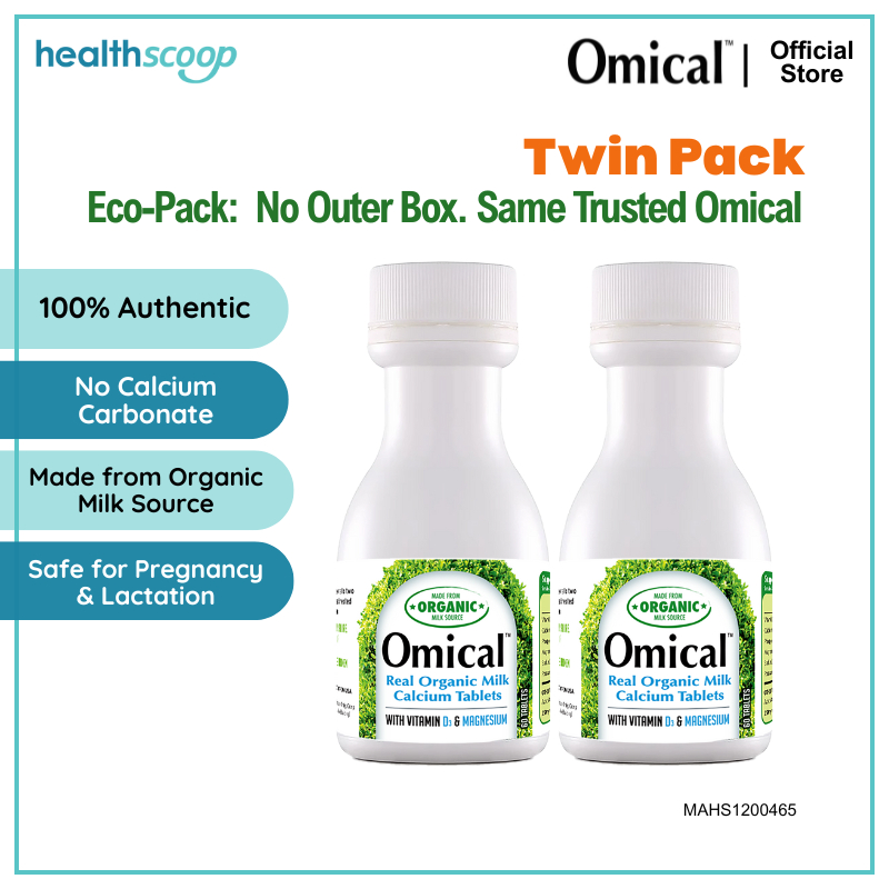[Twin Pack] Omical Organic Milk Calcium 60s – Natural Support for ...