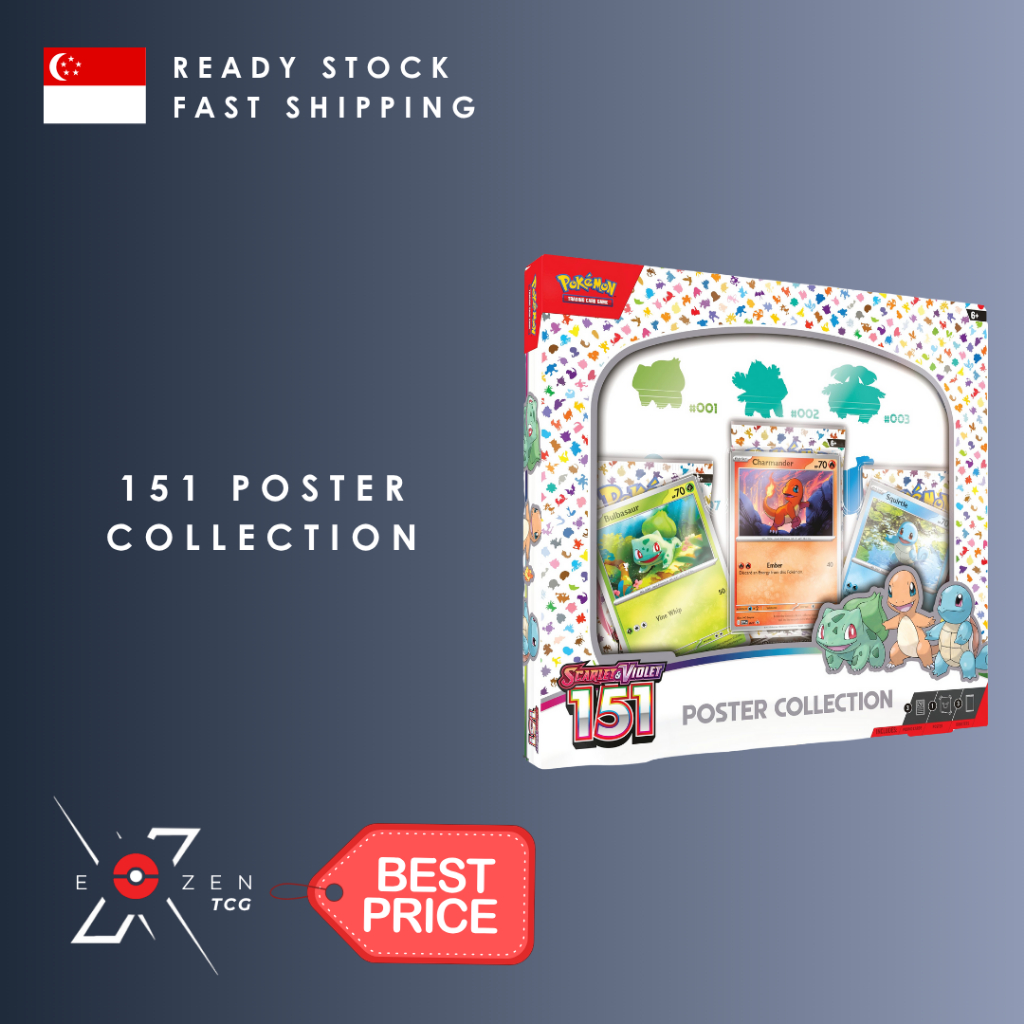Pokemon 151 Poster Collection [English][MEW] | Shopee Singapore