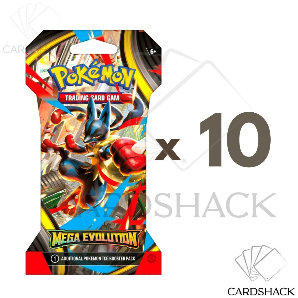 Pokémon TCG: ME01 Mega Evolution Sleeved Booster Packs [10 packs ...