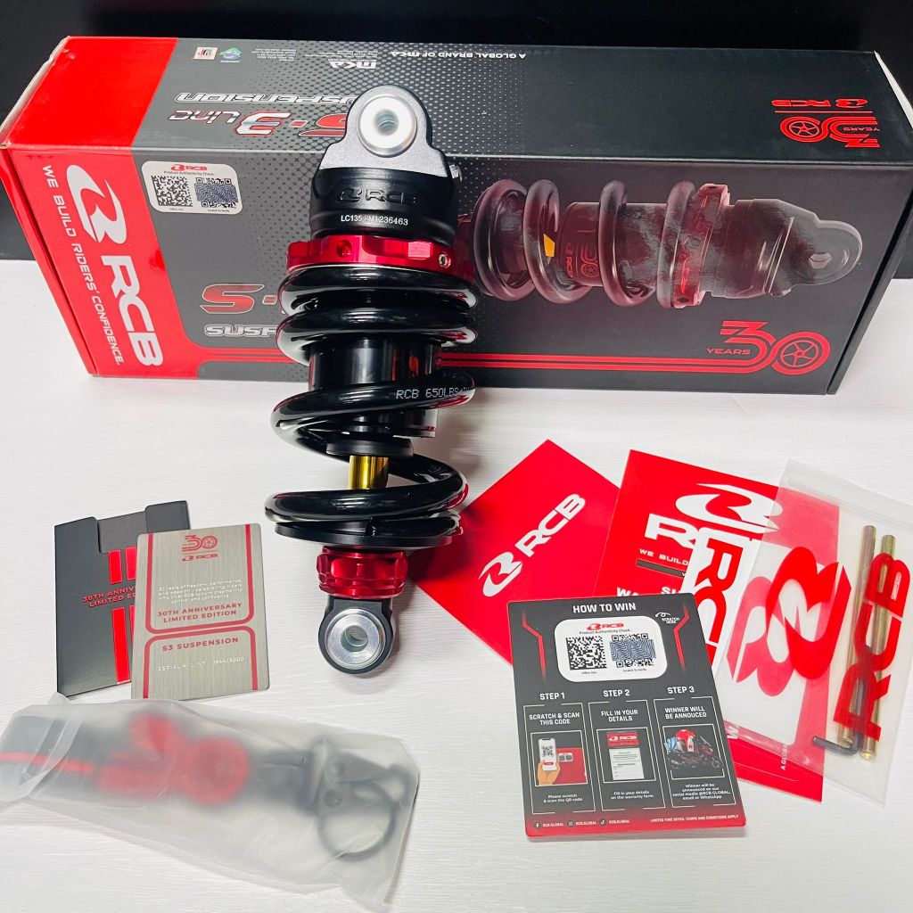 RCB Racing Boy LC135 SPARK135 X1R 200MM S3 LINE MONOSHOCK MONO ADSORBER ...