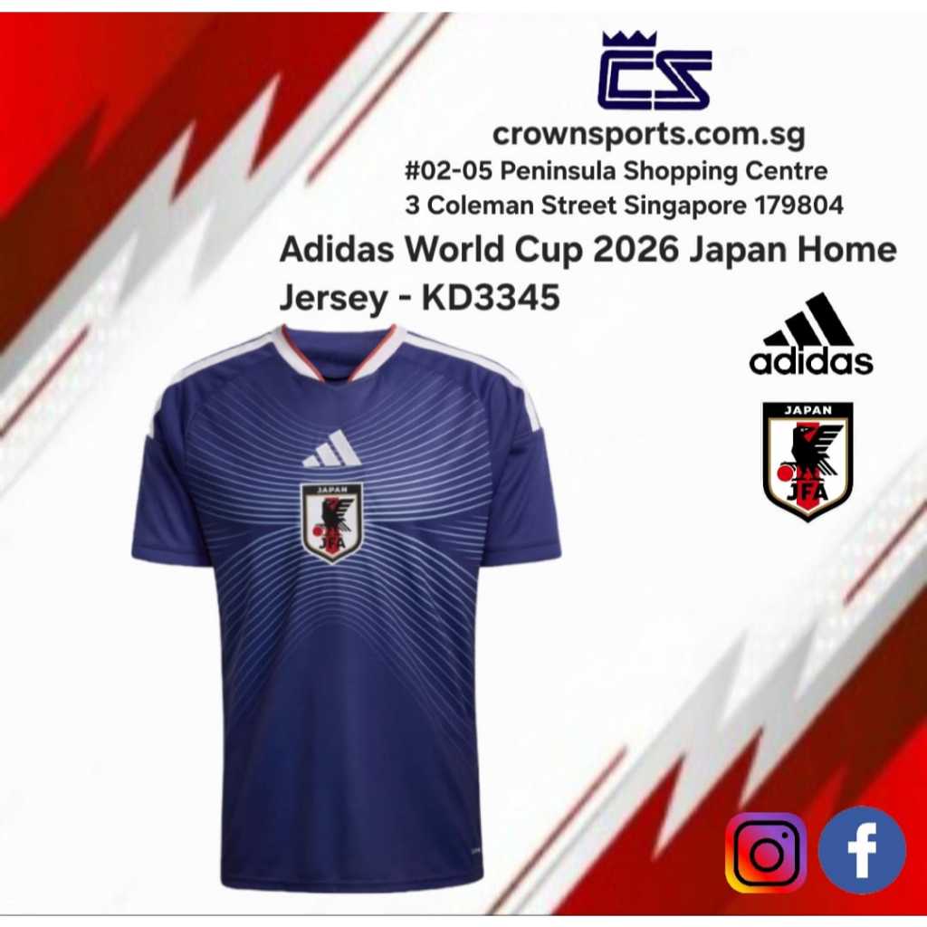 Adidas World Cup 2026 Japan Home Jersey - KD3345 | Shopee Singapore