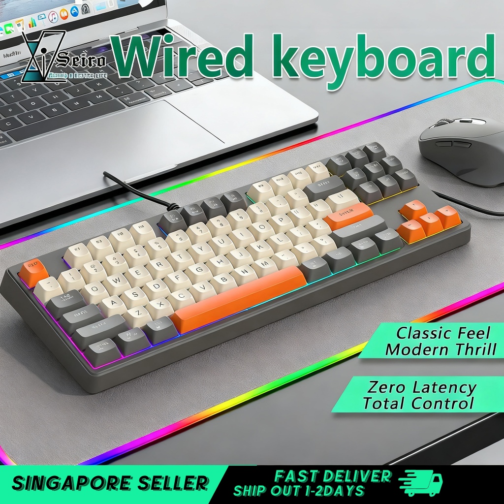 【SG】K600-Wired-Gaming-Mechanical-Keyboard-With-Num-eric-Keypad-Linea ...