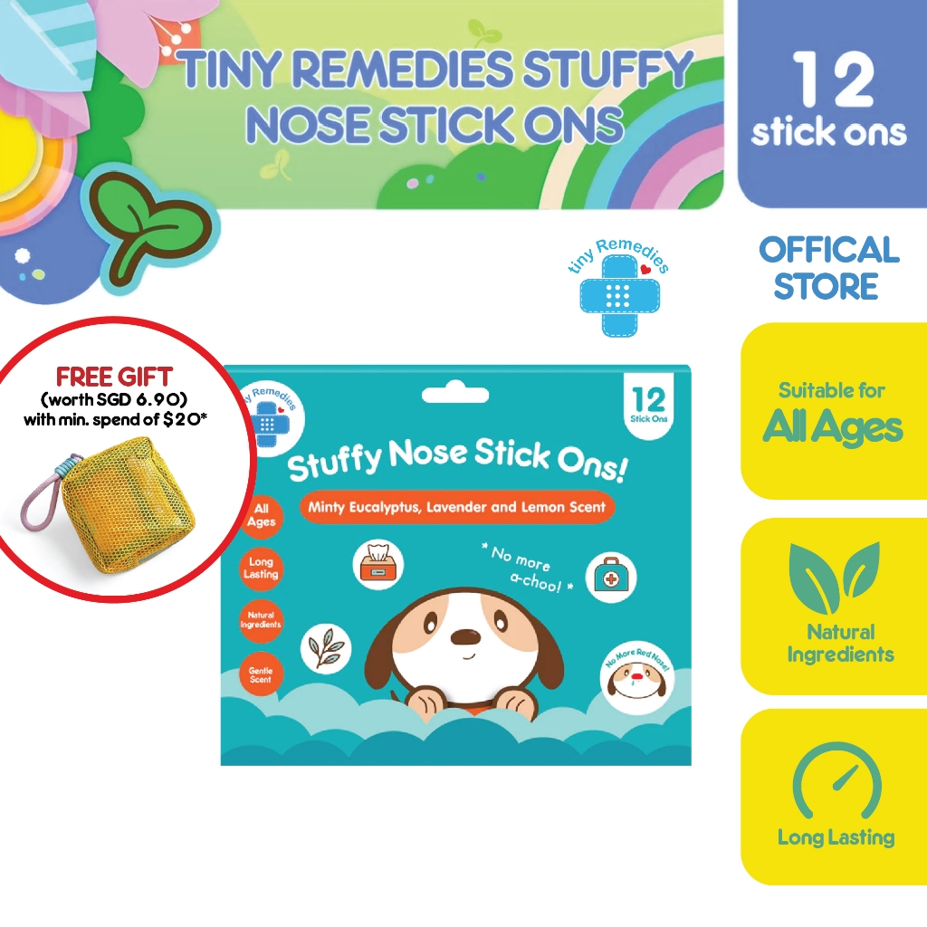 Tiny Buds Stuffy Nose Stick Ons (pack of 12s) | Shopee Singapore