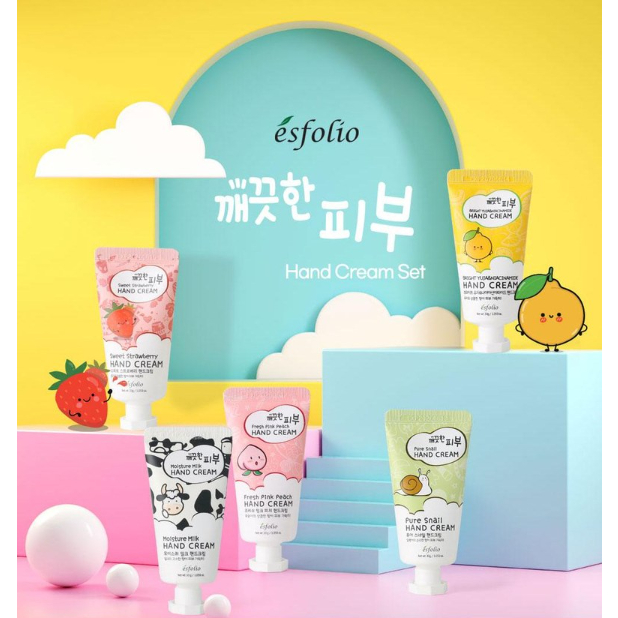 ESFOLIO Pure Skin Hand Cream 5-Scent Set 1 Set (30 g x 5) – Made in ...