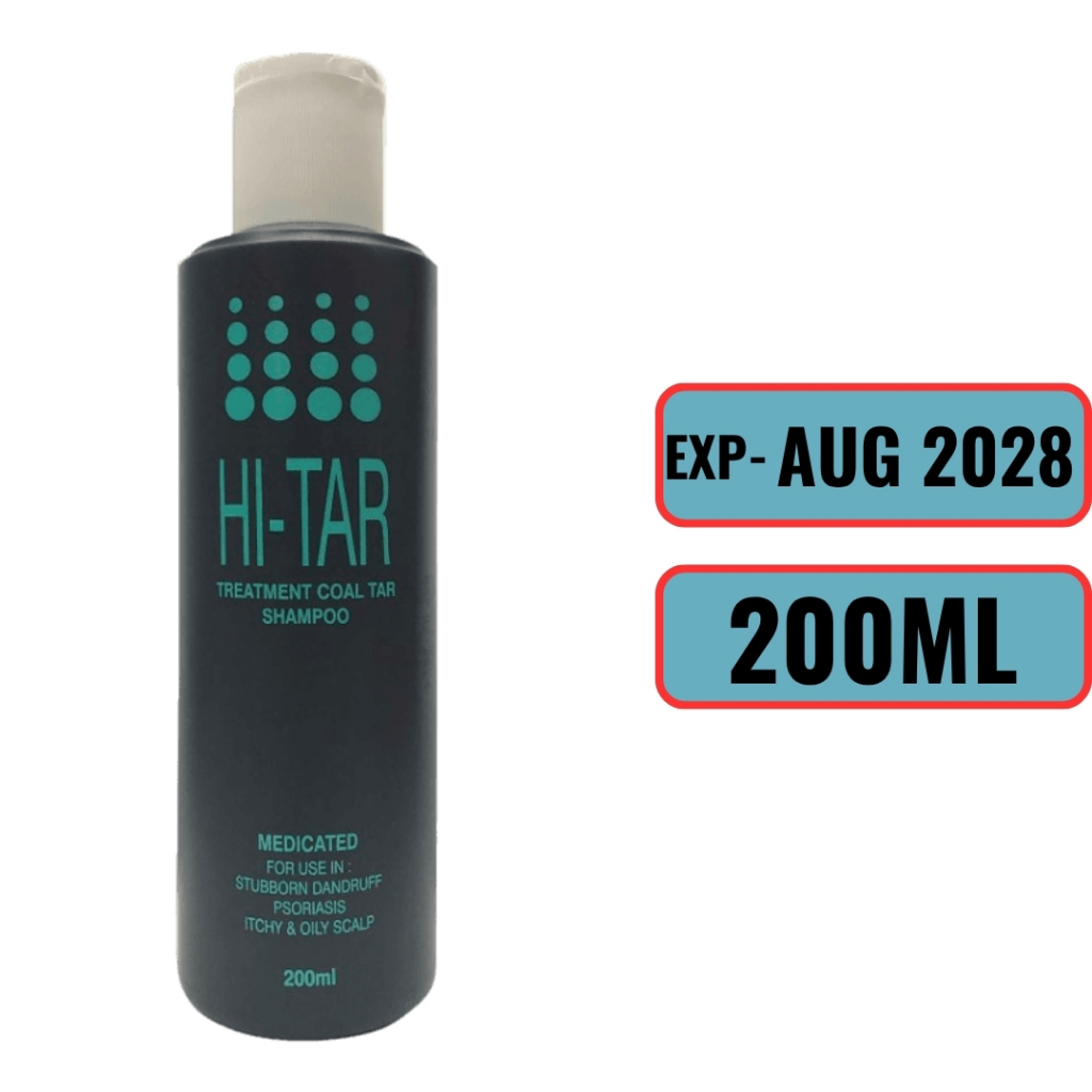 Coal Tar 25% Shampoo 200ml Hi-Tar | Relieve Dandruff, Psoriasis & Itchy ...