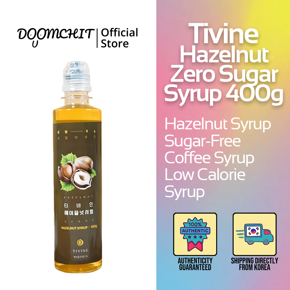 [Tivine] Hazelnut Zero Sugar Syrup – Low-Calorie 400g, Sugar-Free ...