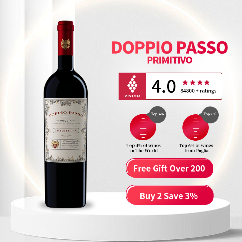 (Multipack) Doppio Passo Primitivo 2024 Italy Red Wine Puglia IGT 750ml ...