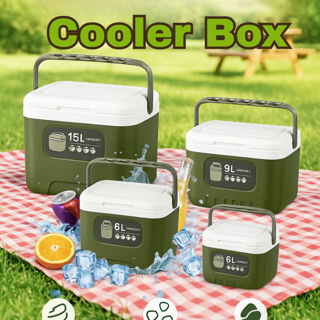 (DIY MONKEY)Ice Cooler Box – 6L / 9L / 15L – Large Capacity Insulated ...
