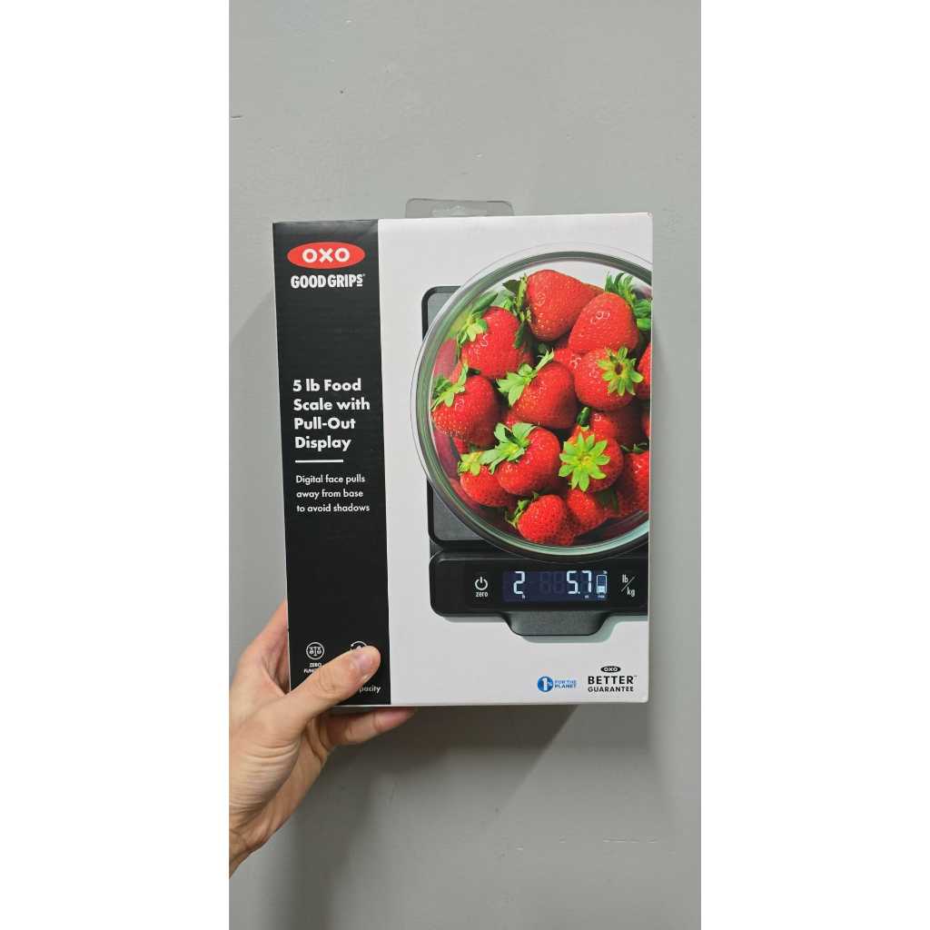 OXO Good Grips 5-lb Kitchen Scale with Pull-Out Display, Black | Shopee ...
