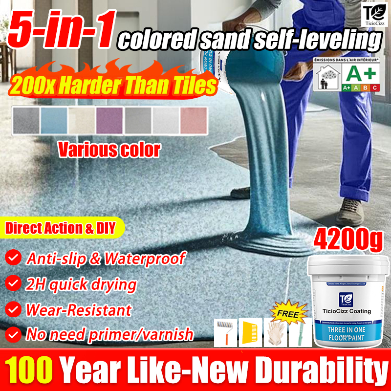 🎁Free gift tools🎁 TicioCizz 5 in 1 Epoxy Flake Coating Self-leveling ...