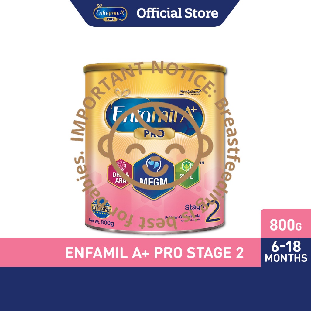 Enfamil Pro A+ Infant Formula Baby Milk Powder Stage 2 (6M+) (800g ...