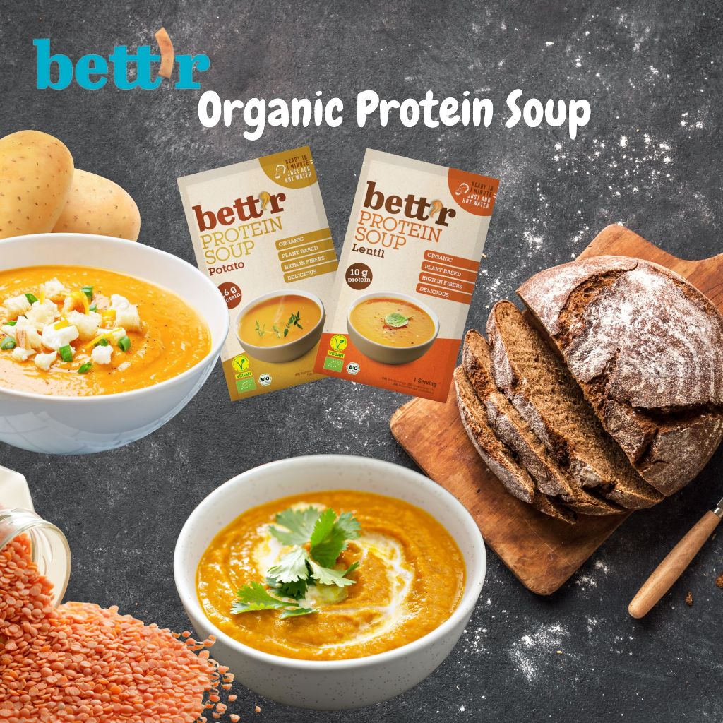 Bett'r Organic Protein Soups - Instant Healthy Meal! | Red Lentil ...