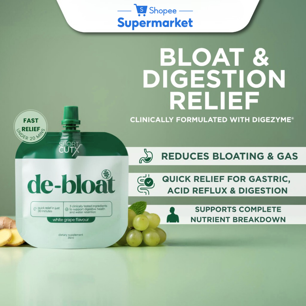 Shortcutx De-bloat Juice Supplement White Grape (7s) | Shopee Singapore