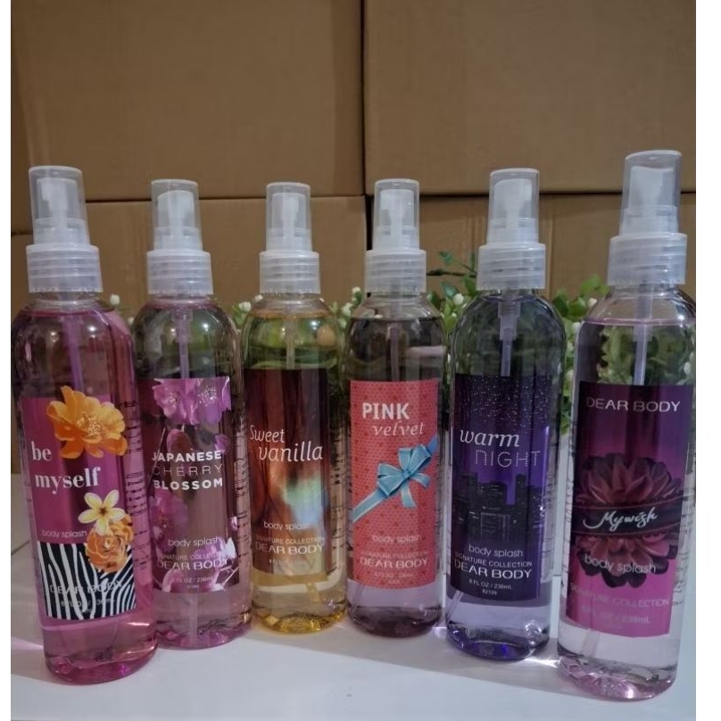 Dear Body Signature Body Splash Series.Fragrance Mist.Body Mist 236ml ...