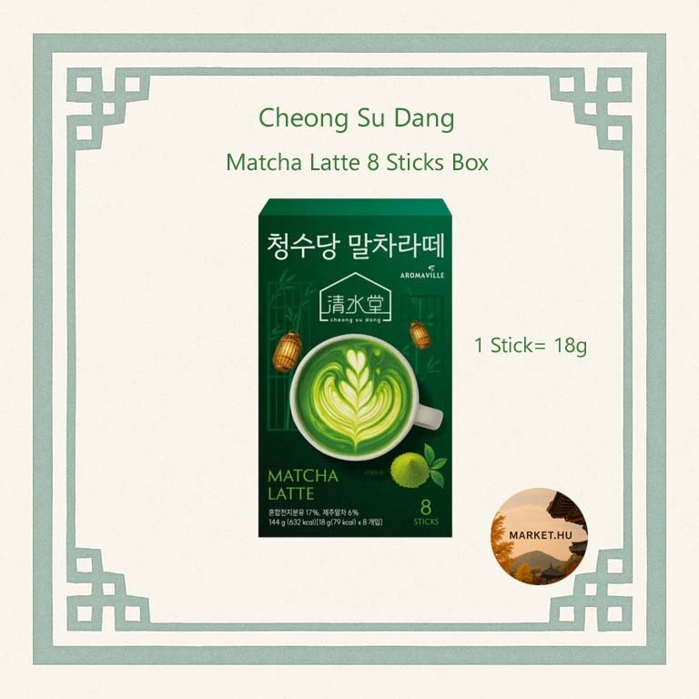 [淸水堂] Cheong Su Dang Matcha Latte 8 Stick Box/Korea, Aromaville ...