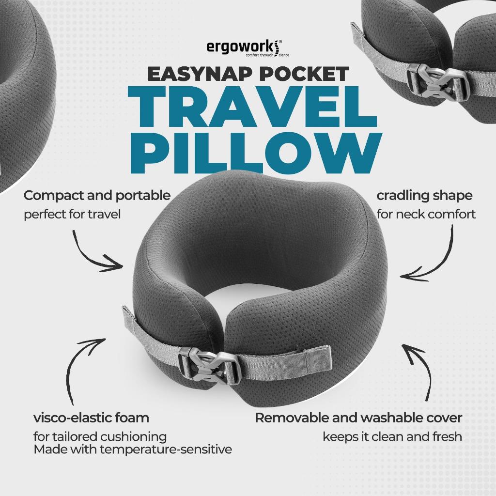 Ergoworks - EW-PPS - Easynap Pocket Travel Pillow (Small) | Shopee ...