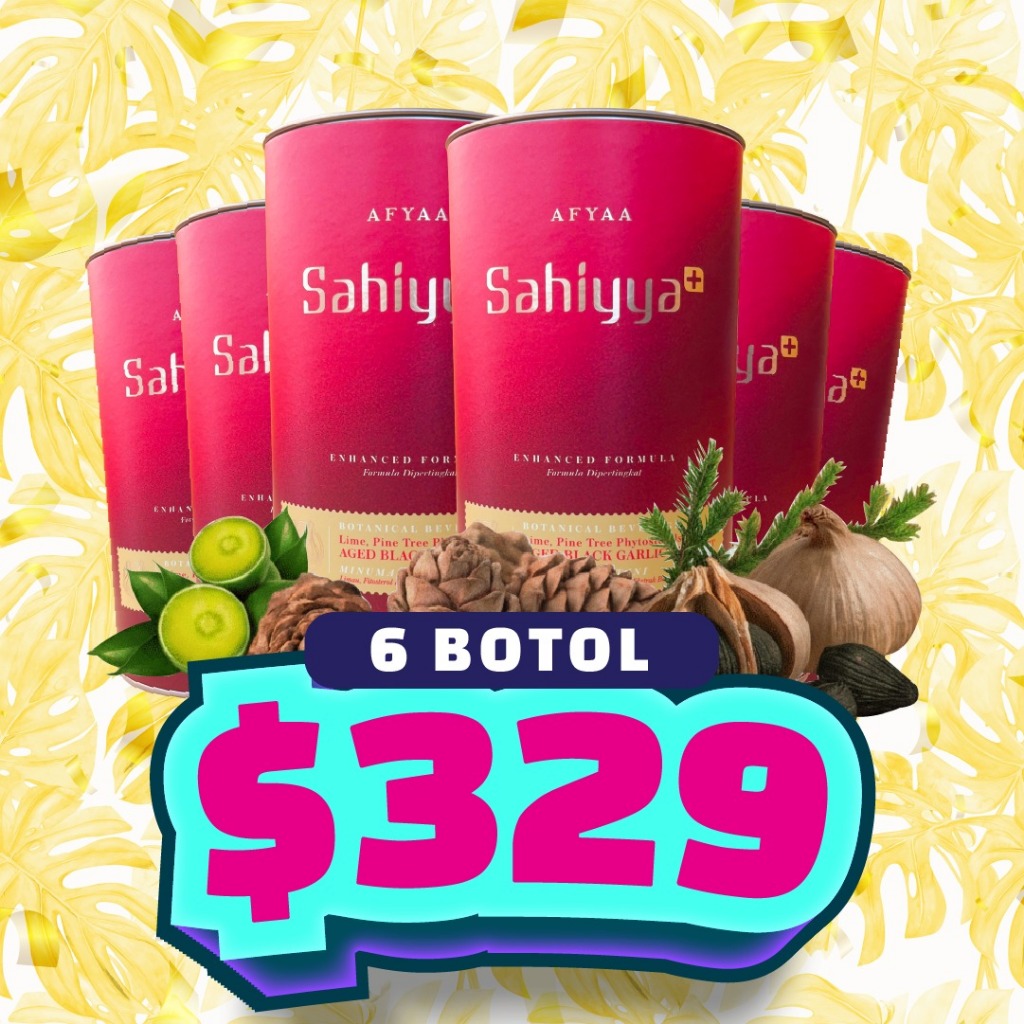 AFYAA SAHIYYA PLUS+ 90 SACHETS 100% ORIGINAL WITH QR KOD DARI HQ ...