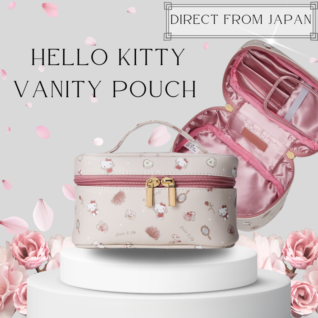 SANRIO Hello Kitty Vanity Pouch – Cute Makeup & Travel Bag SR1-15 ...