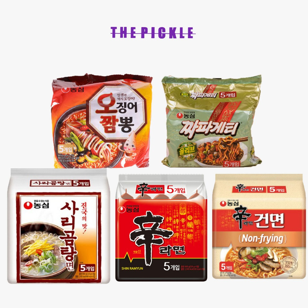 [nongshim] Korean Instant Noodles 5 Pack Shin Ramyun Chapagetti
