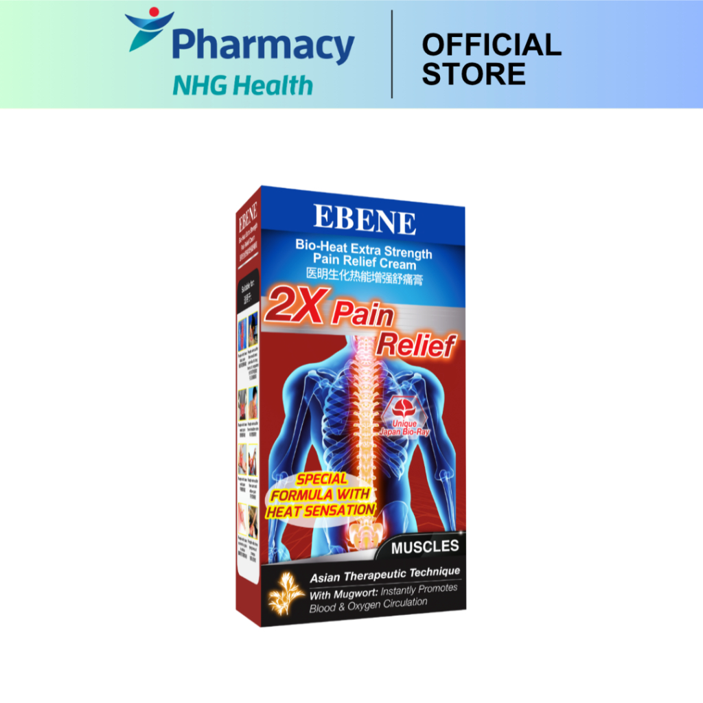 Ebene Bio-Heat Extra Strength Pain Relief Cream 50g | Shopee Singapore