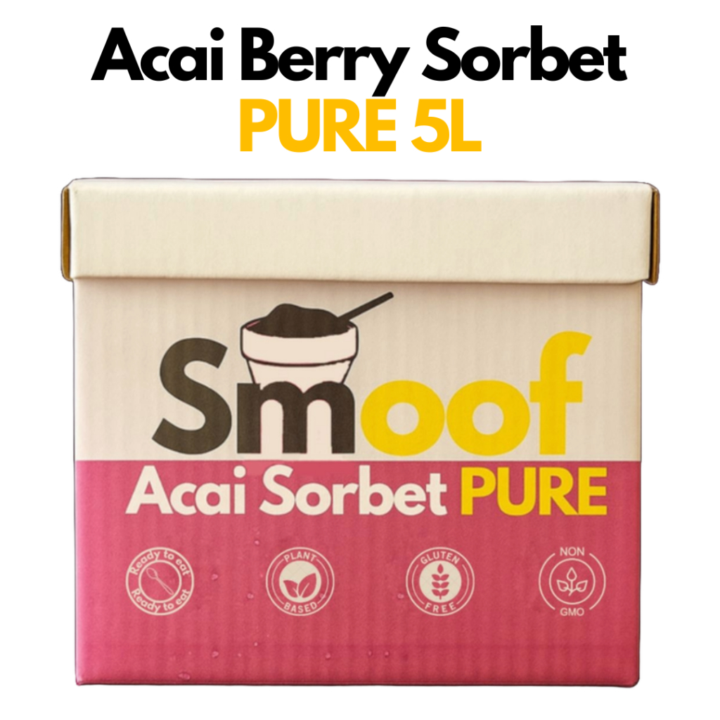 Smoof Premium Acai Sorbet PURE 5L - Ready to Eat | Made in Brazil ...