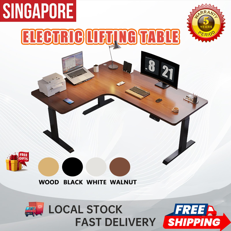 【SG】L-shaped Corner Intelligent Electric Lifting Desk Home Height ...