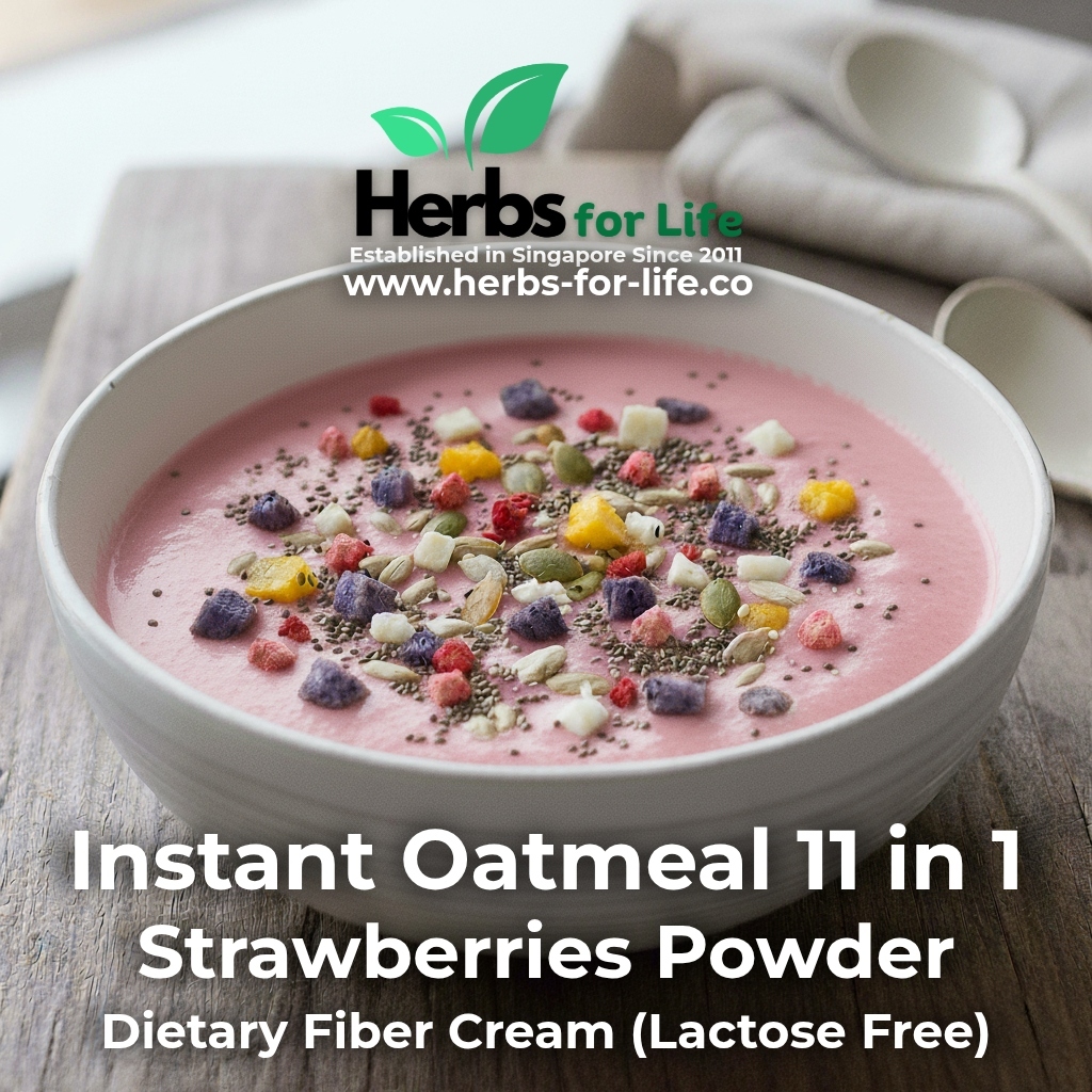 Instant Oatmeal 11 in 1 Strawberries Powder Dietary Fiber Cream ...