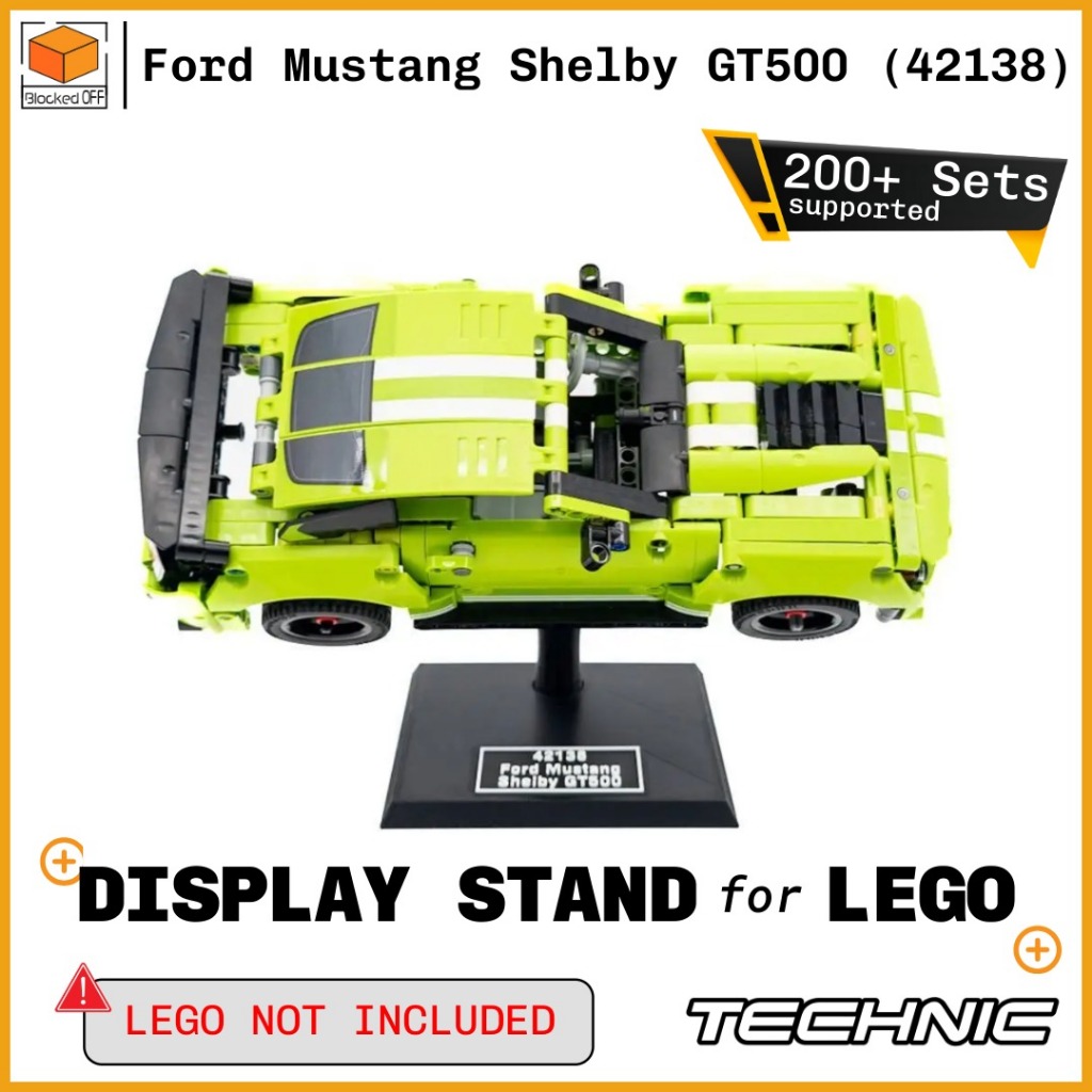 Display Stand for Lego Technic Ford Mustang Shelby GT500 (42138 ...